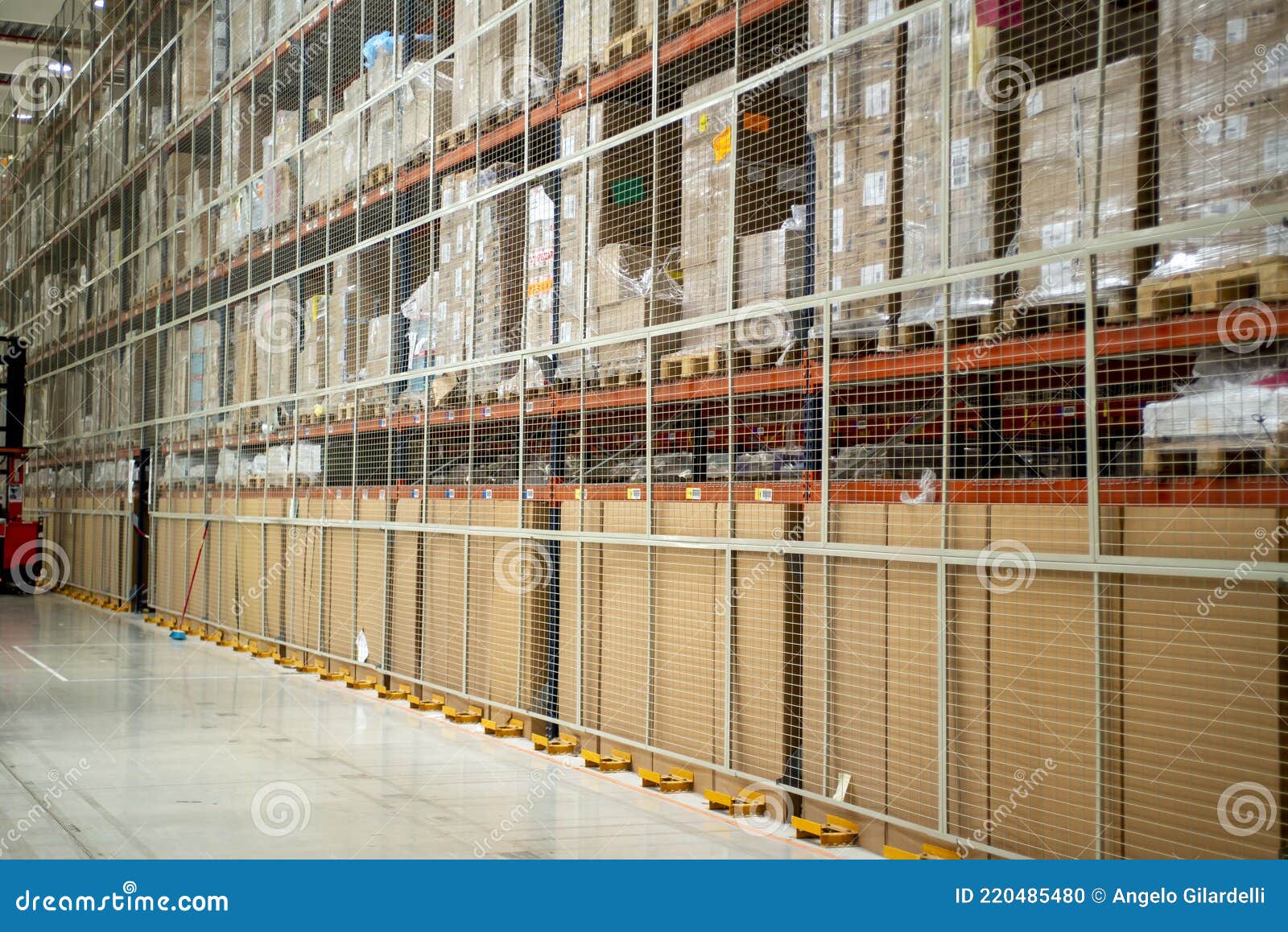 Delivery Warehouse - Deposit of Packs Waiting for Delivery Stock Photo ...