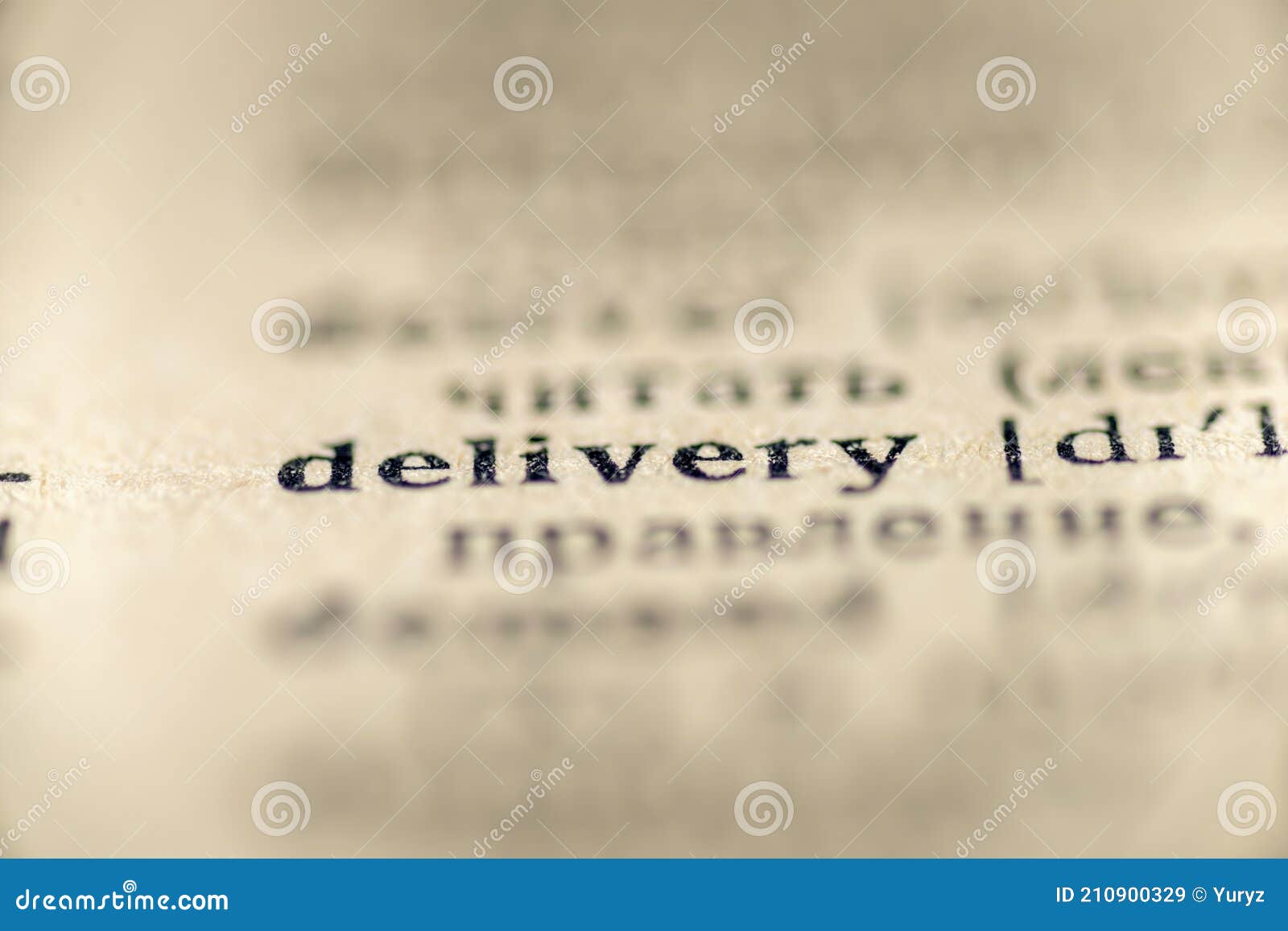 Delivery word dictionary stock image. Image of dictionary - 210900329
