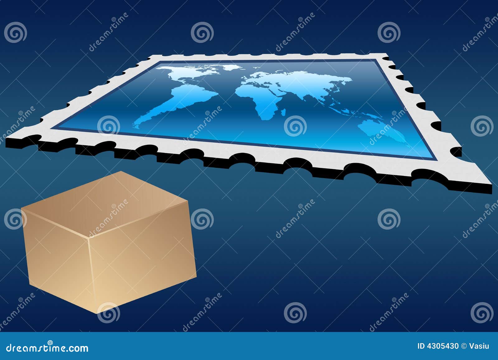 Delivery world wide stock illustration. Illustration of displace - 4305430