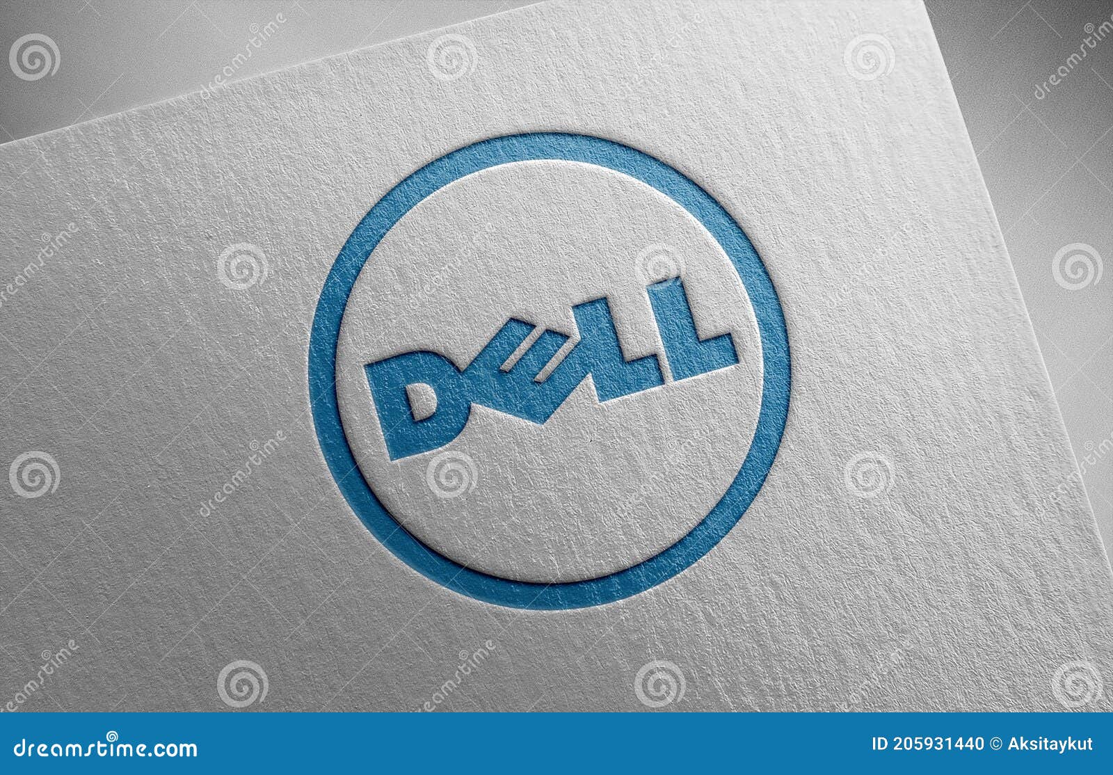 Dell-2 on paper texture editorial image. Image of technology - 205931440