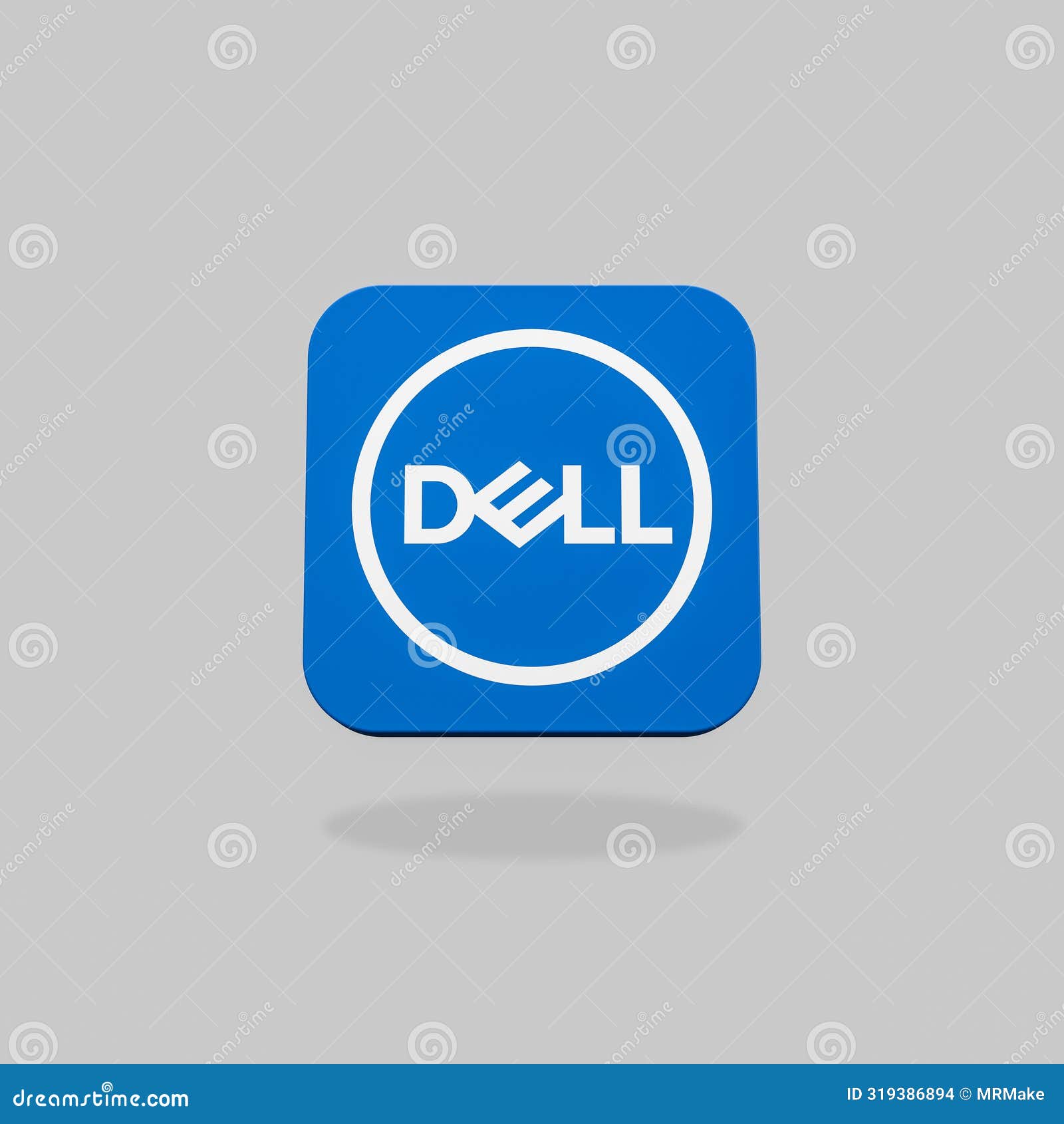 Dell App Icon Spotlighted On Black Background Editorial Image ...