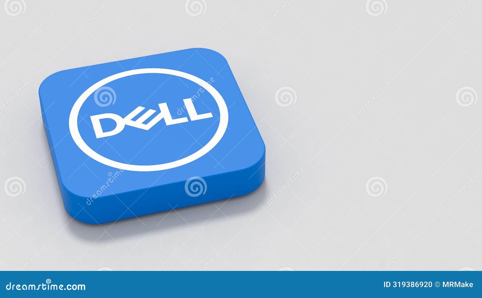 Dell App Icon on Gray Background with Copy Space Editorial Image ...