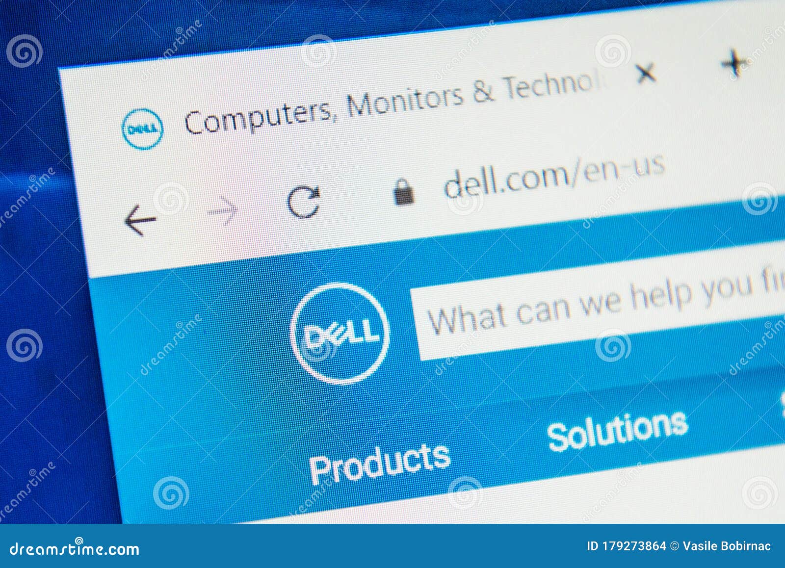 Dell.com Web Site. Selective Focus. Editorial Stock Image - Image of ...