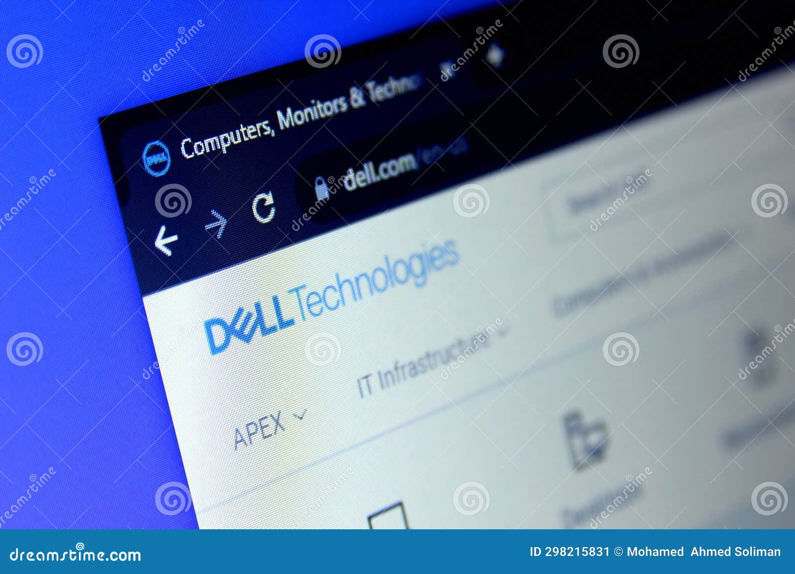 Dell company logo editorial photo. Image of online, brands - 298215831