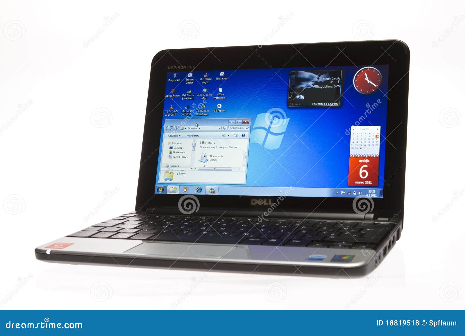 Dell Inspiron Mini 10 Netbook Editorial Stock Photo - Image of computer ...