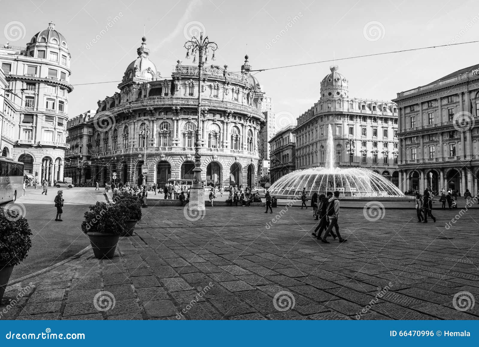 Della Ferrari, Genova Della Piazza Fotografia Editoriale - Immagine di ...