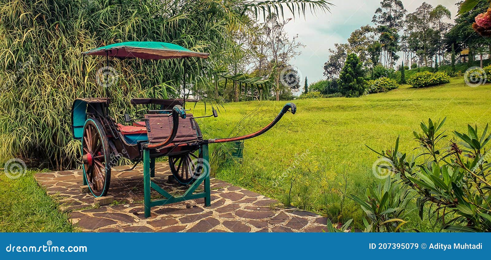 Delman, Traditional Transportation in Indonesia Stock Image - Image of ...