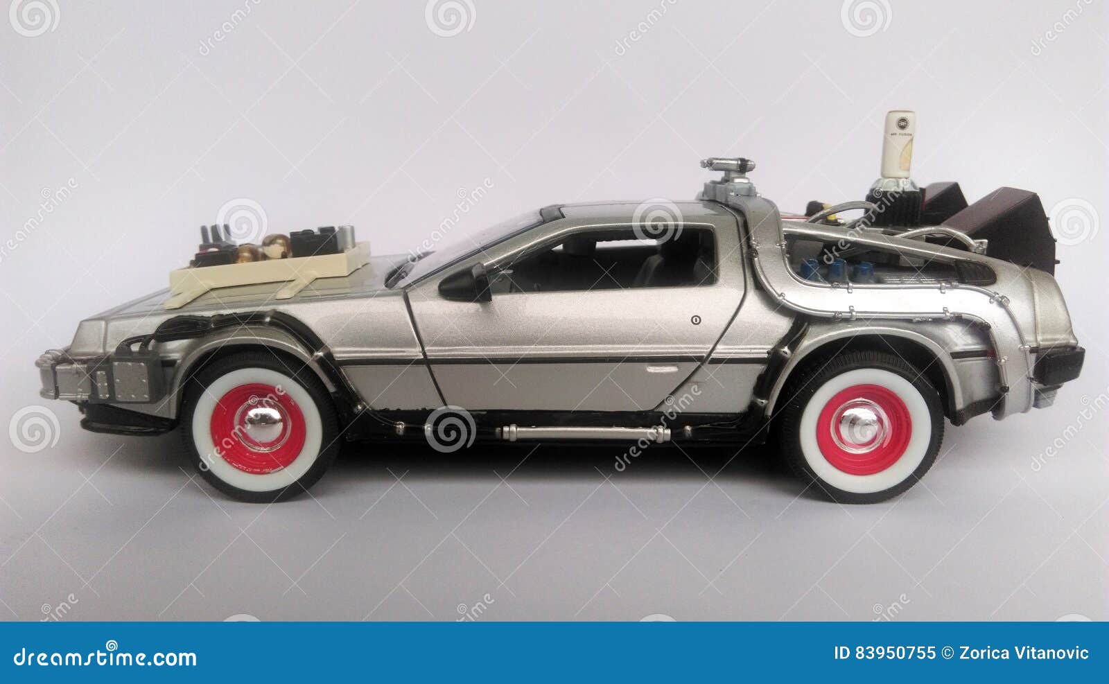 Delorean Time Machine Side View
