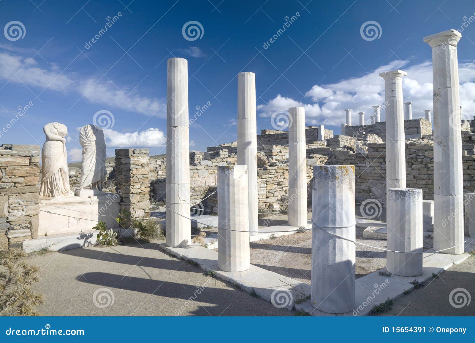 Delos Ruins stock image. Image of archaeology, greece - 15654391