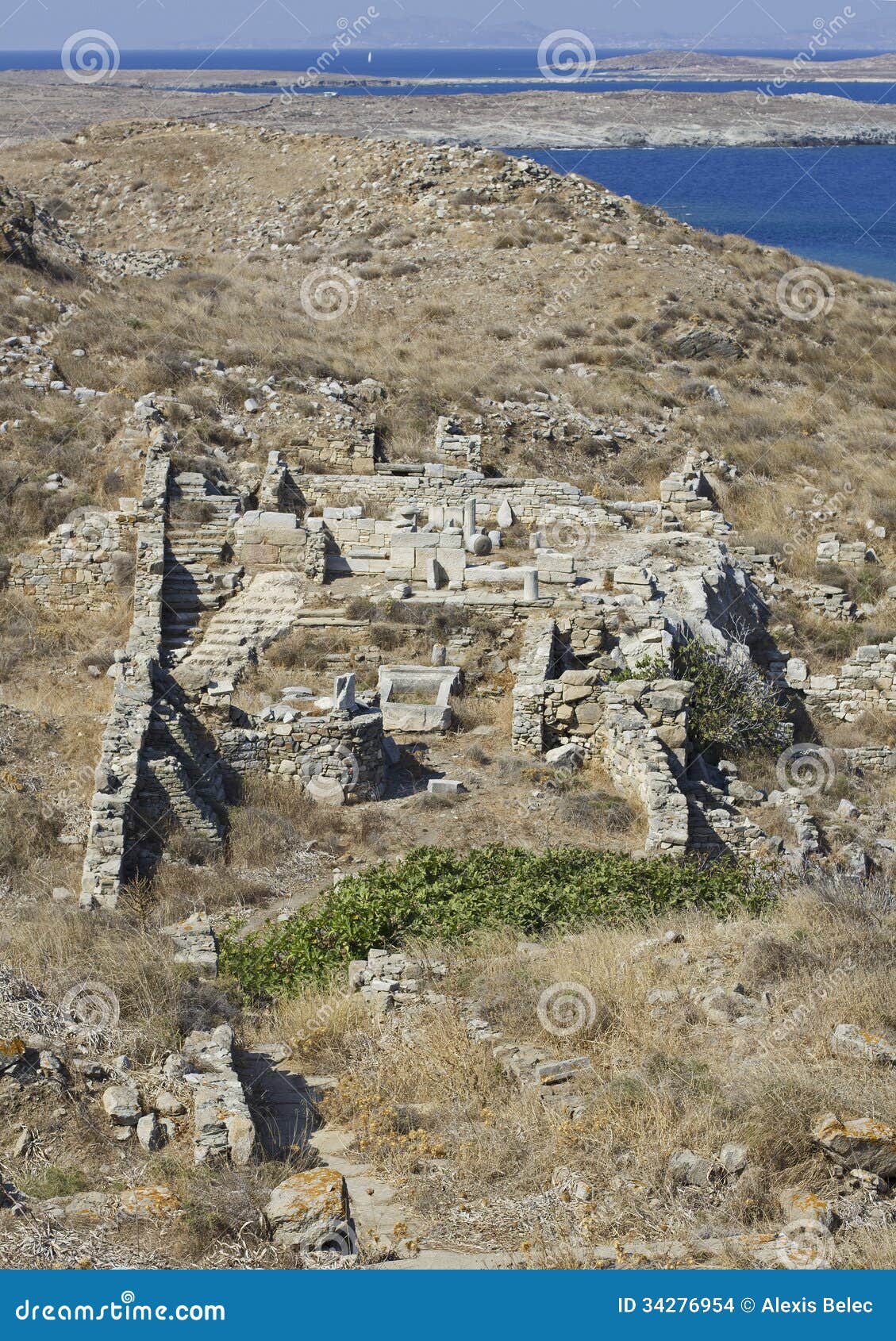 Delos ruins stock photo. Image of dilos, archaeology - 34276954