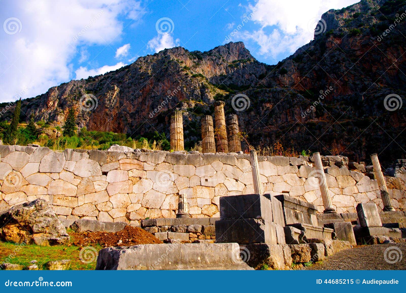 Delphi editorial image. Image of greek, delphi, walls - 44685215