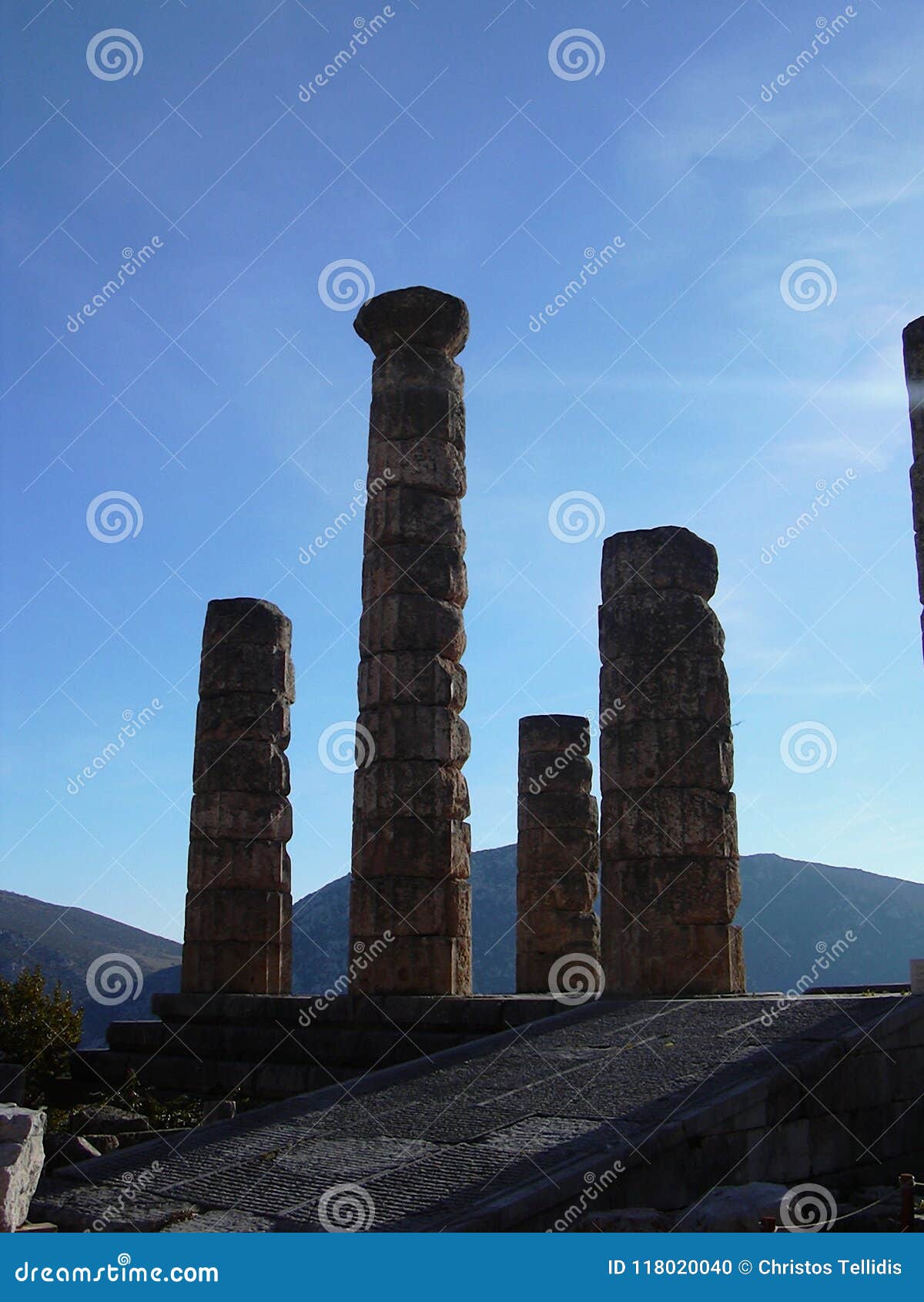 Delphi Ancient Sanctuary Phocis Greece Stock Photo - Image of great ...