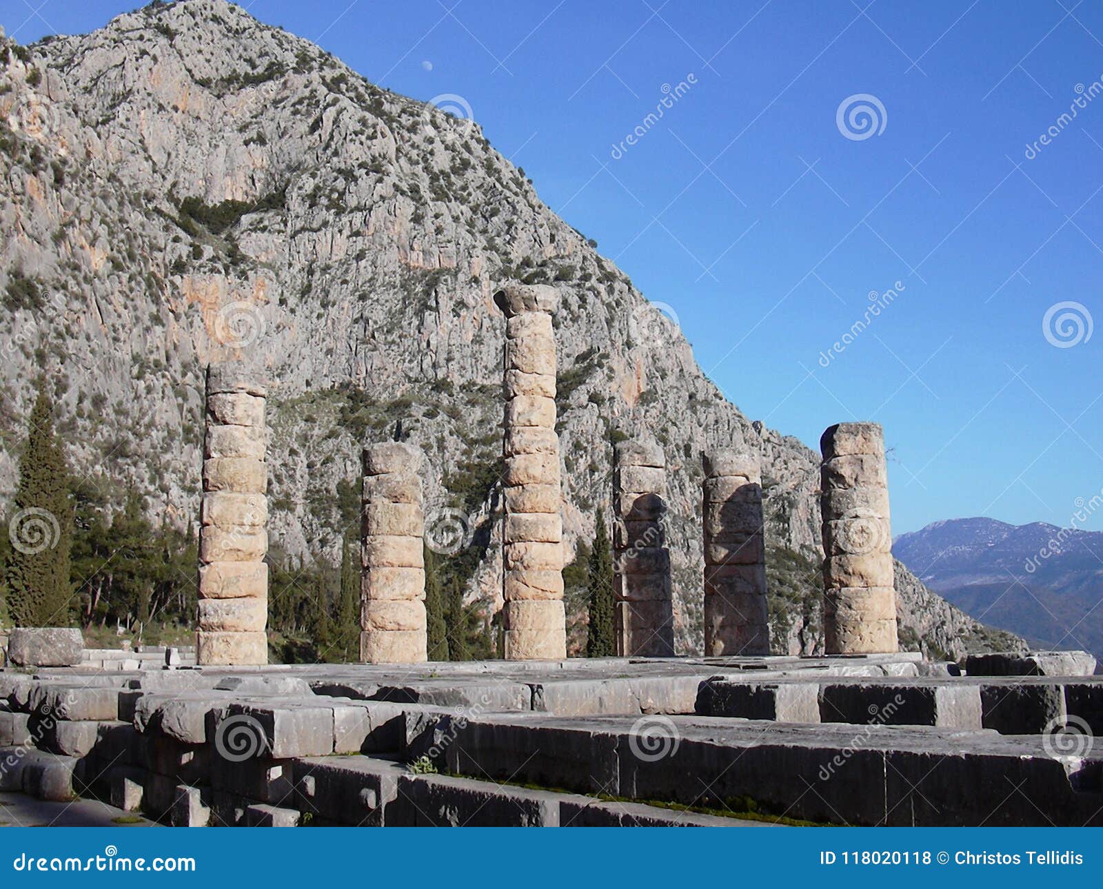 Delphi Ancient Sanctuary Phocis Greece Stock Photo - Image of ancient ...