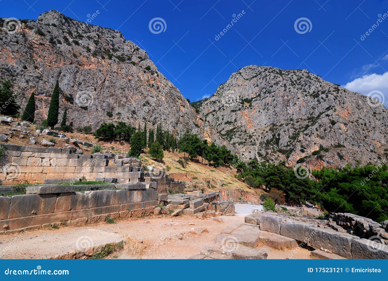 Delphi Ancient Site, Greece Stock Image - Image of outdoors, rock: 17523121