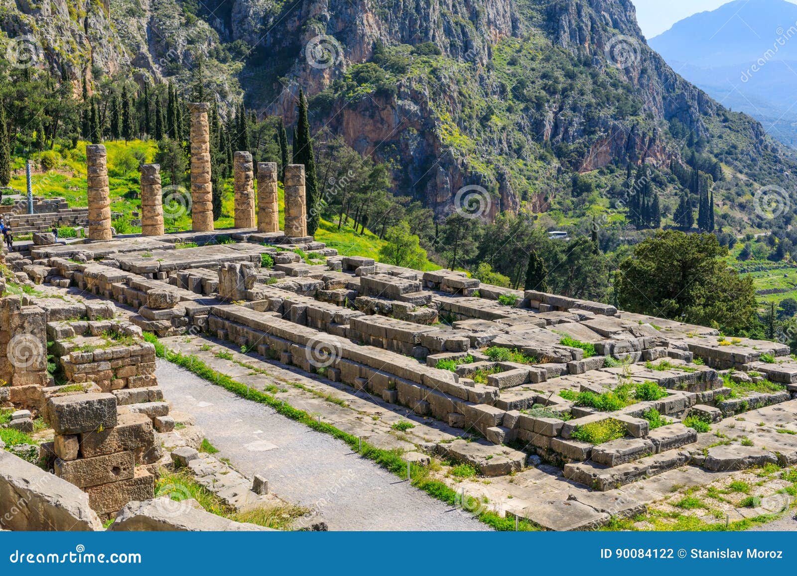 Delphi Archaeological Site stock photo. Image of archaeology - 90084122