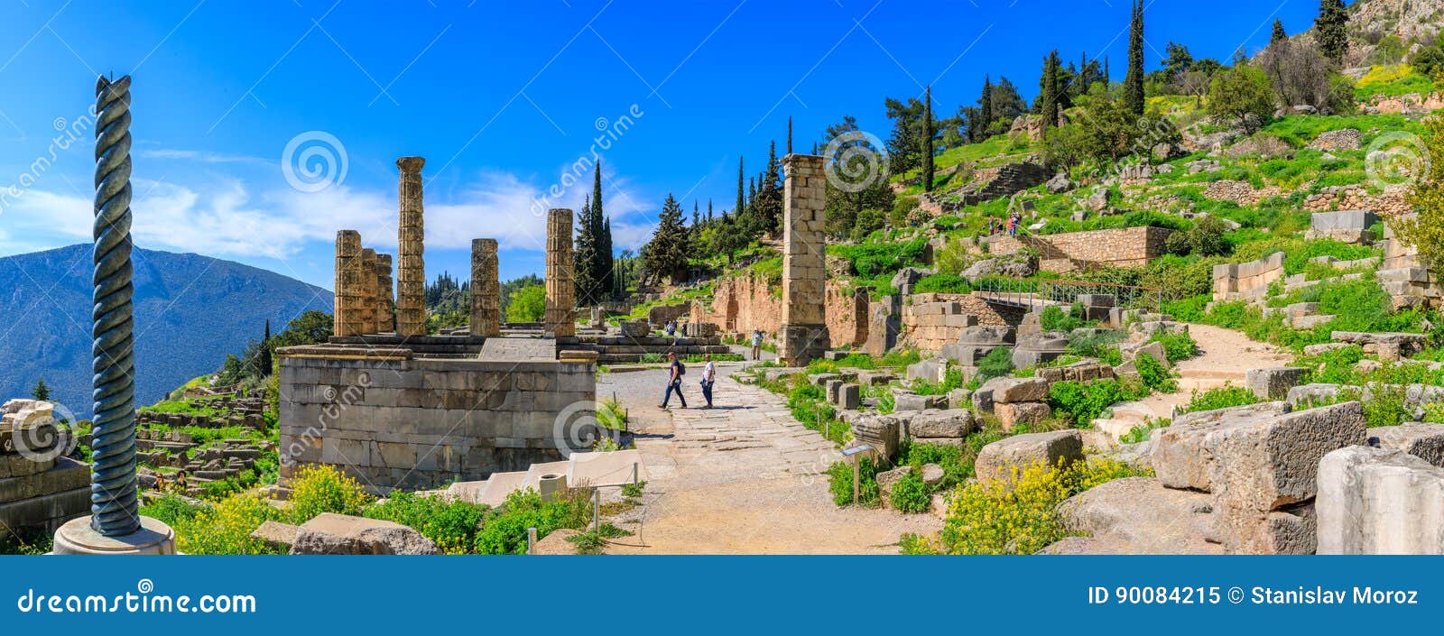 Delphi Archaeological Site editorial image. Image of architecture ...