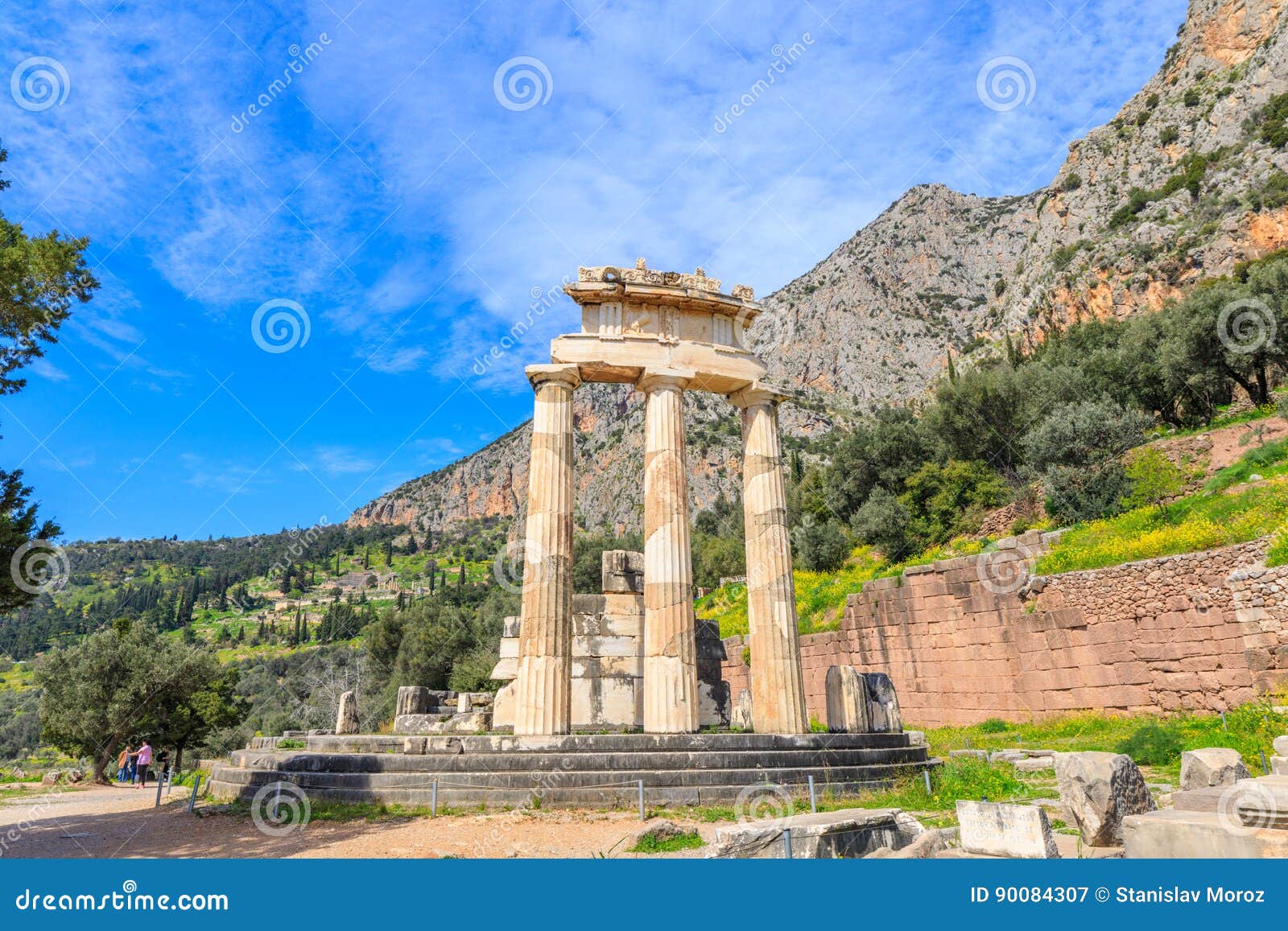 Delphi Archaeological Site stock image. Image of classic - 90084307
