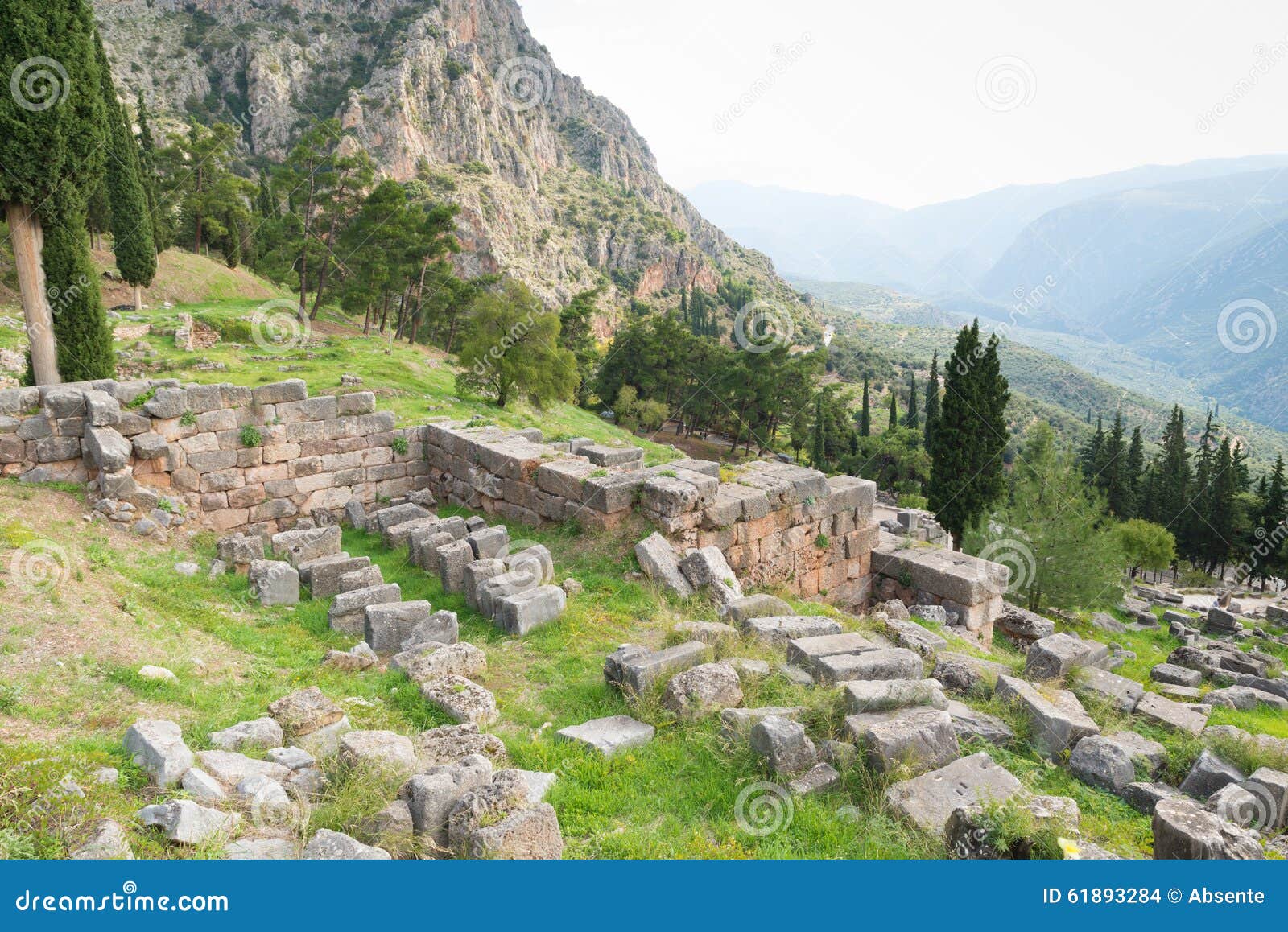 Delphi stock photo. Image of stairs, scene, background - 61893284