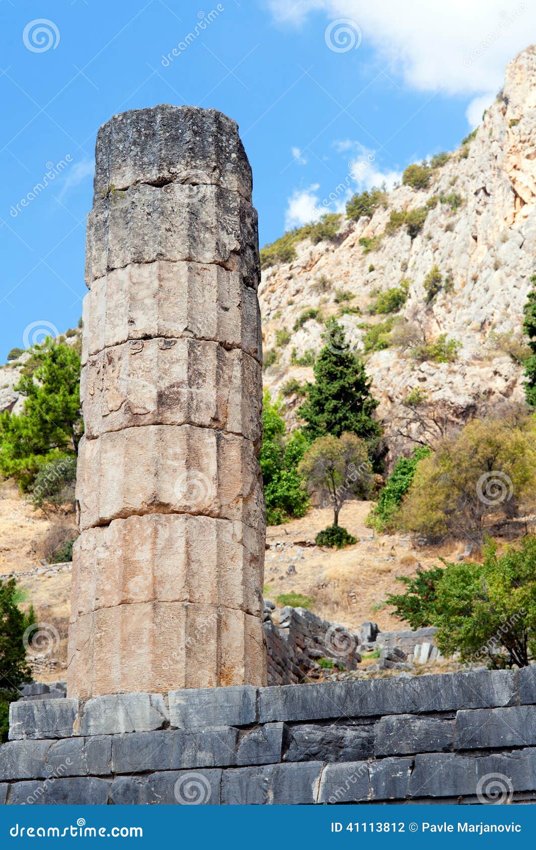 Delphi, Grece stock photo. Image of drama, oracle, famous - 41113812