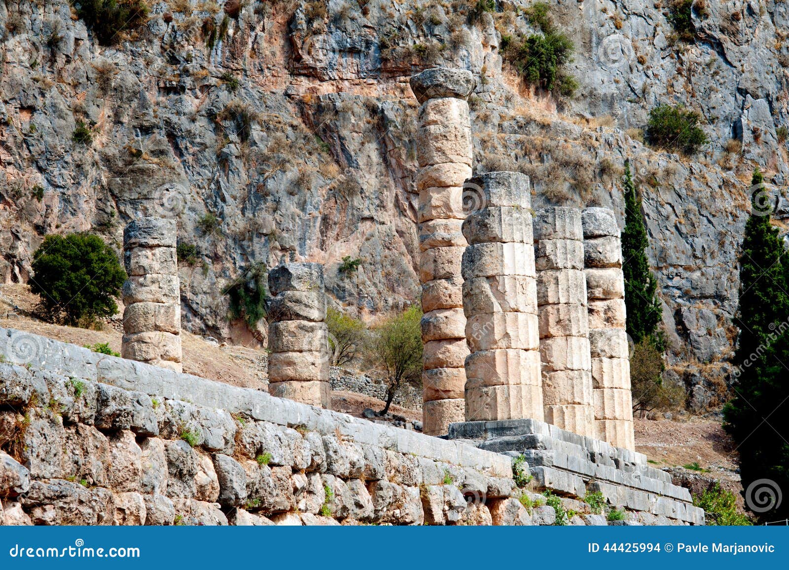 Delphi, Grece stock photo. Image of famous, pythian, mythology - 44425994