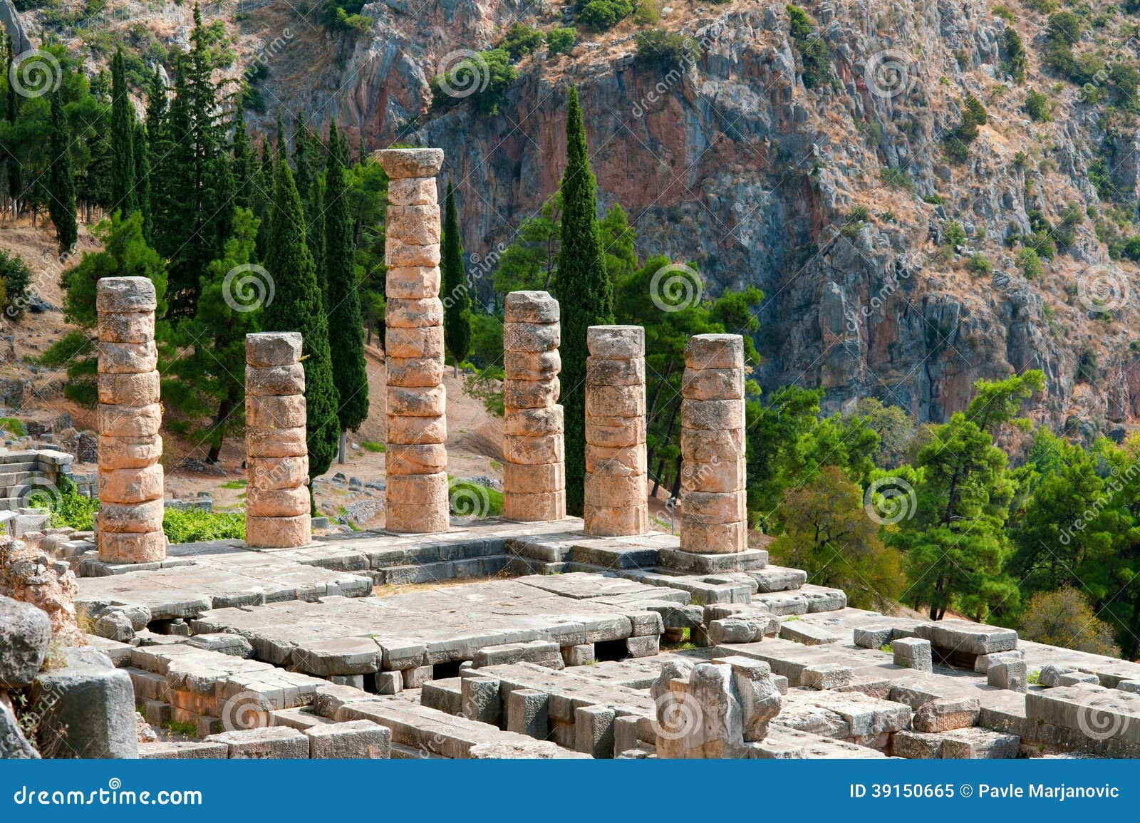 Delphi, Greece stock image. Image of landmark, mythology - 39150665