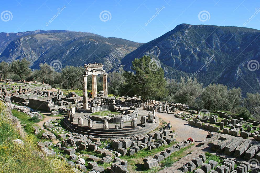 Delphi Greece stock image. Image of modern, historical - 43349909