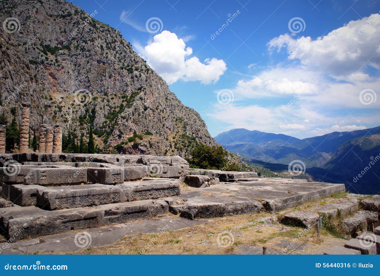 Delphi in Greece stock photo. Image of historic, historical - 56440316