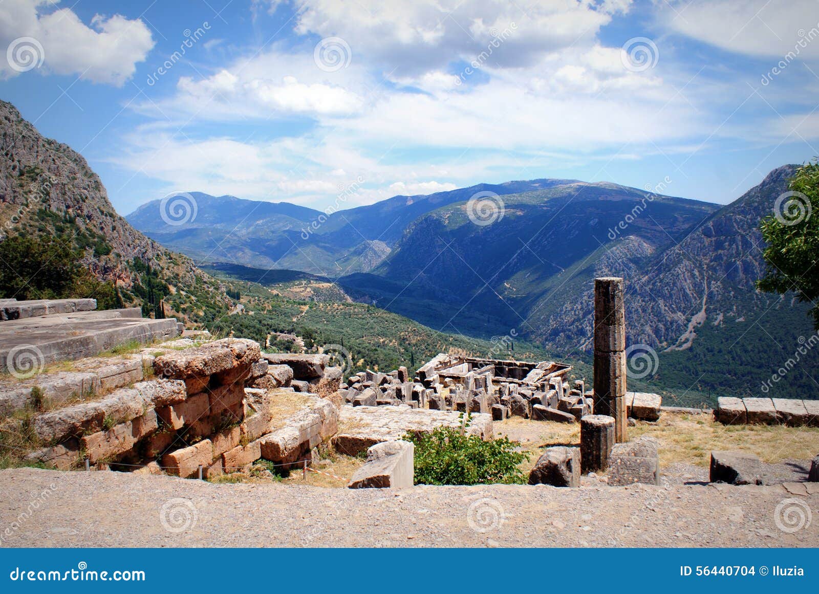 Delphi in Greece stock photo. Image of europe, antique - 56440704