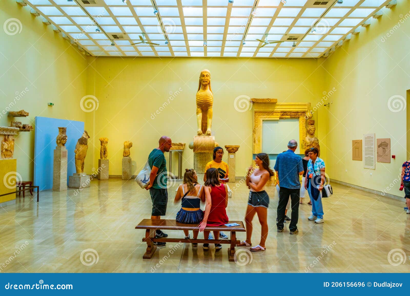 DELPHI, GREECE, SEPTEMBER 13, 2017: Interior of History Museum in ...