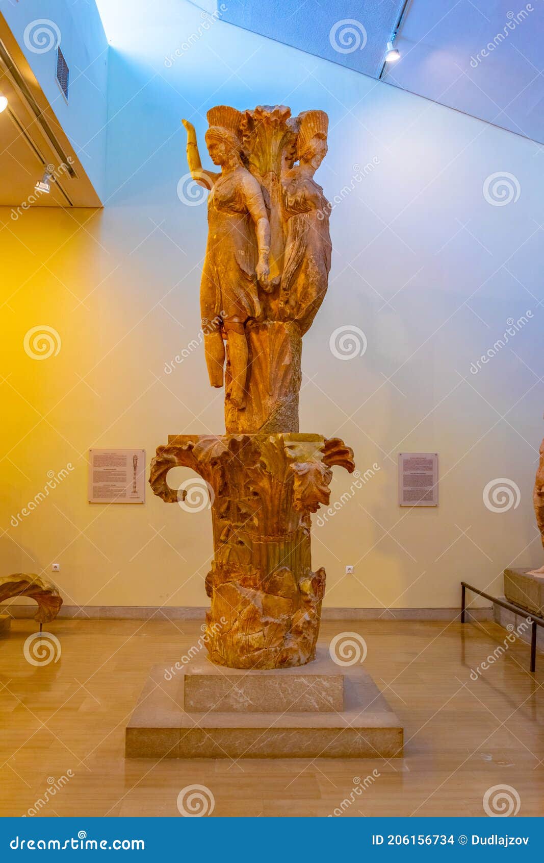 DELPHI, GREECE, SEPTEMBER 13, 2017: Interior of History Museum in ...