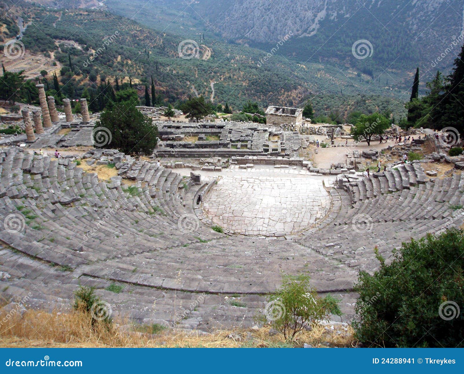 Delphi - Greek Ruins stock image. Image of attraction - 24288941