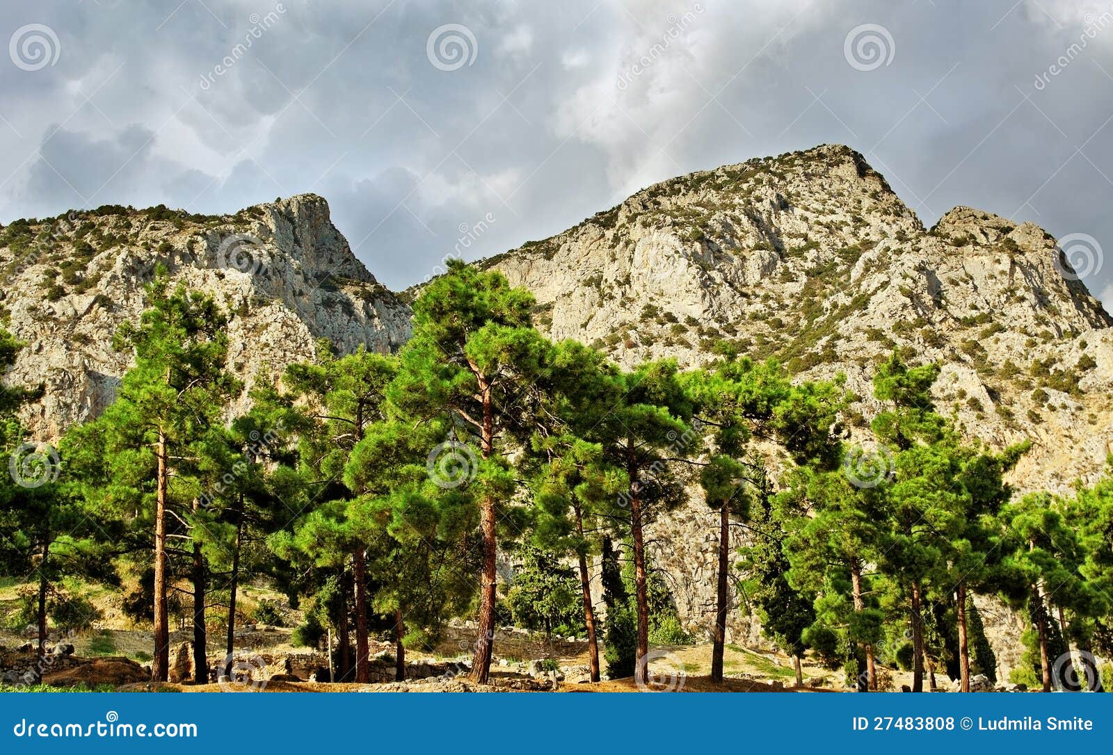 Delphi landscape. stock photo. Image of destinations - 27483808