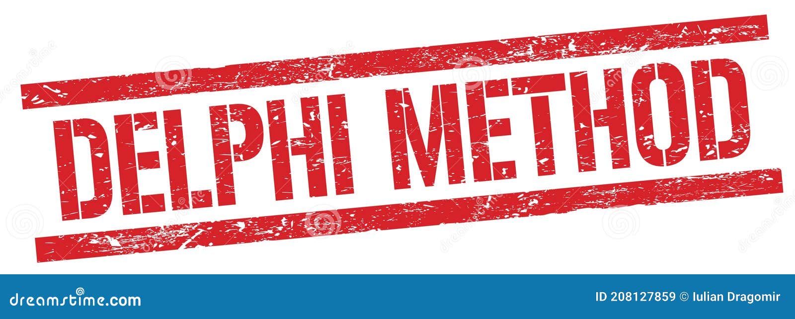 DELPHI METHOD Text on Red Grungy Rectangle Stamp Stock Illustration ...