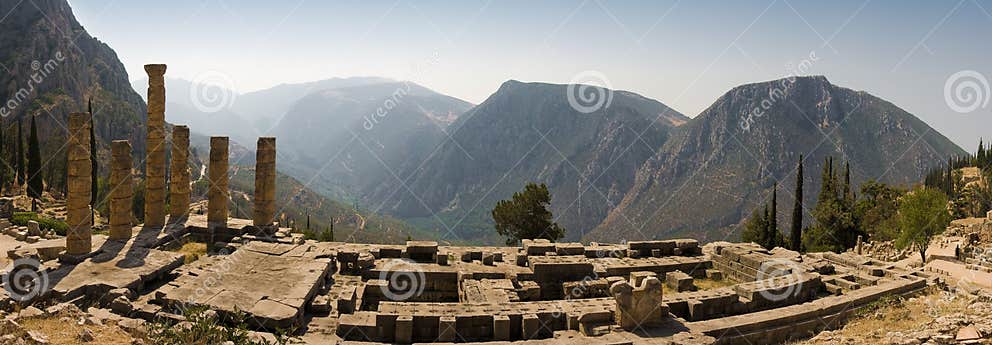 Delphi oracle Greece stock photo. Image of parnassus - 18939270