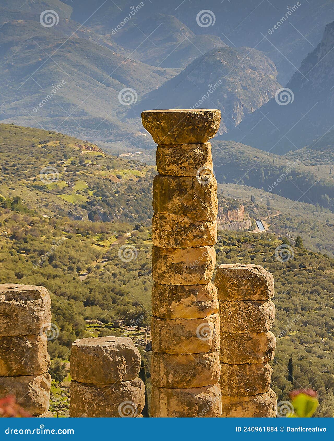 Delphi Sanctuary, Phocis, Greece Stock Photo - Image of phocis, culture ...