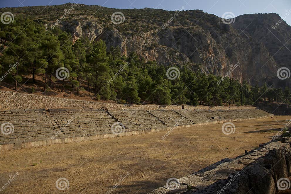 Delphi - Stadium stock photo. Image of monument, destination - 28275384