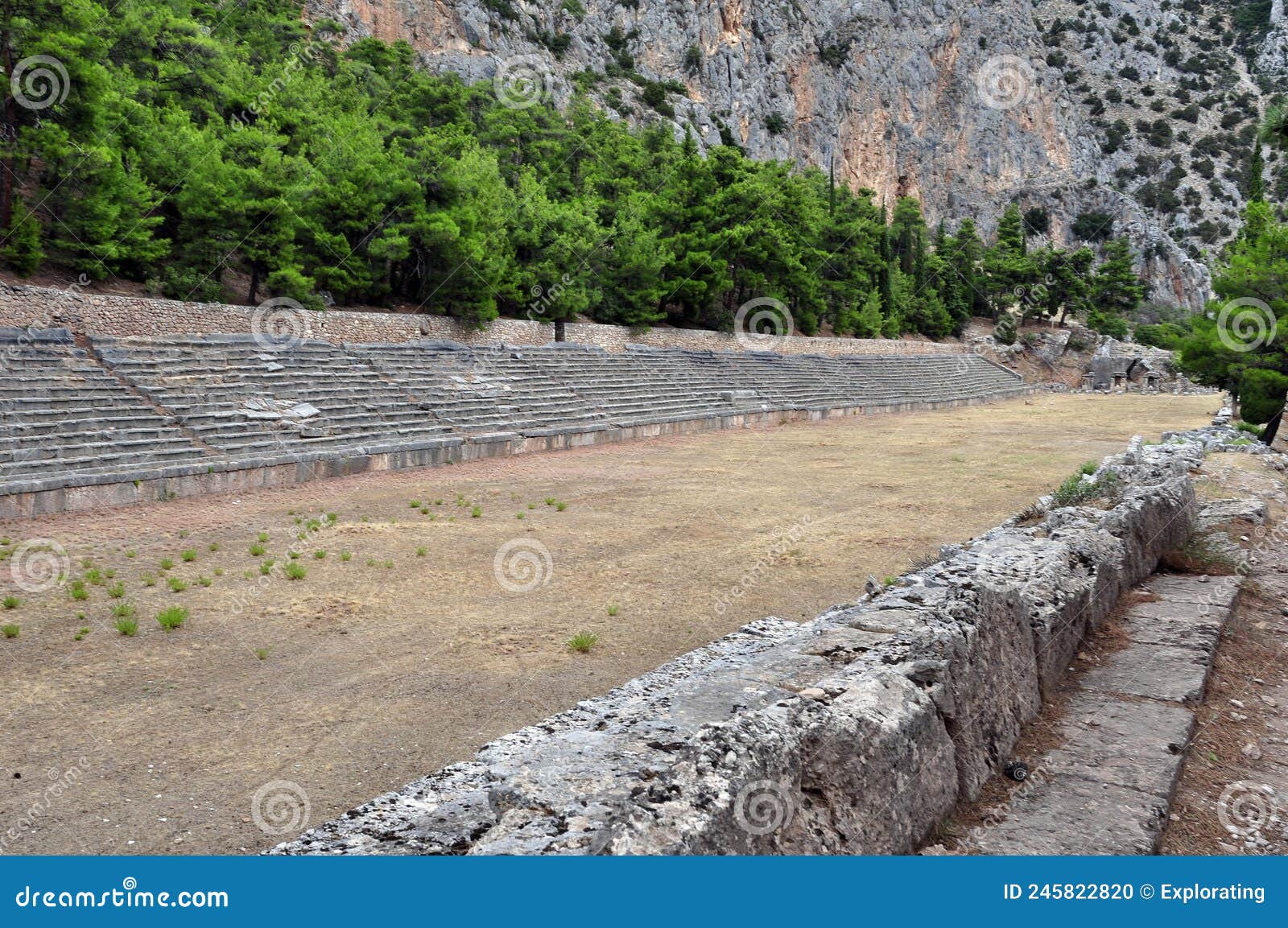The Delphi Stadium stock photo. Image of geology, rock - 245822820