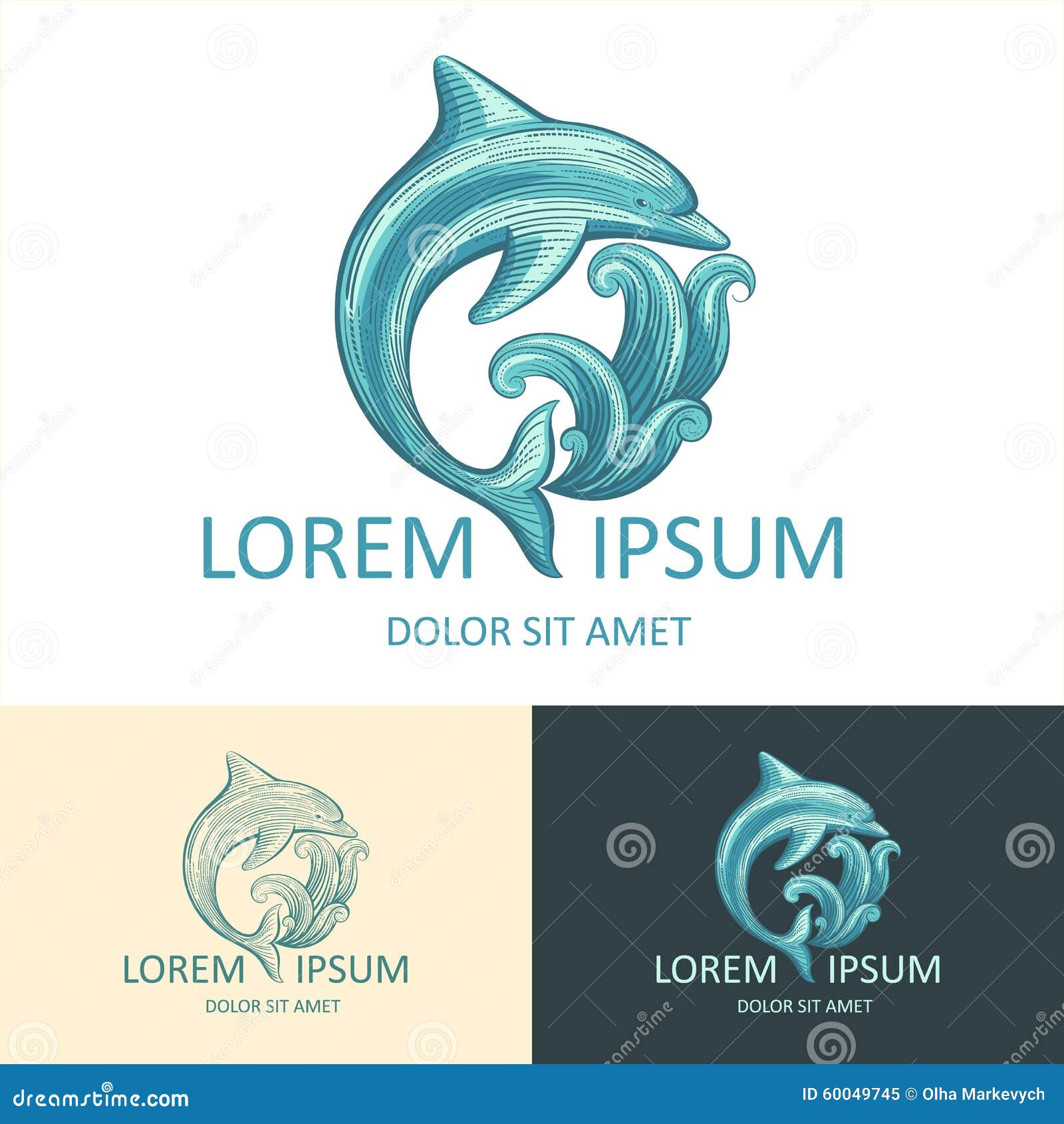 Delphin Logo Template vektor abbildung. Illustration von abbildung ...