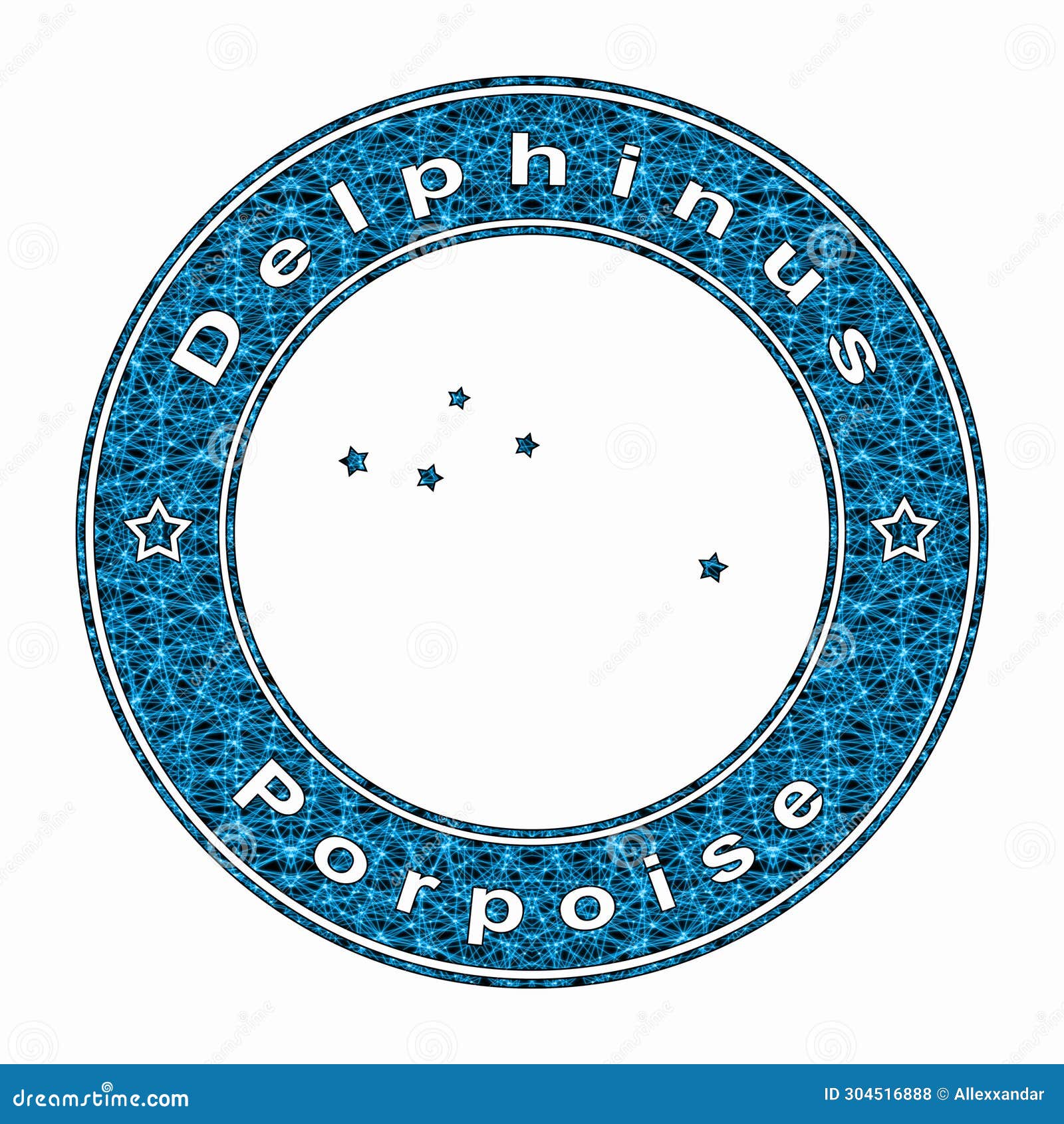 Delphinus Star Constellation, Dolphin Constellation Royalty-Free Stock ...