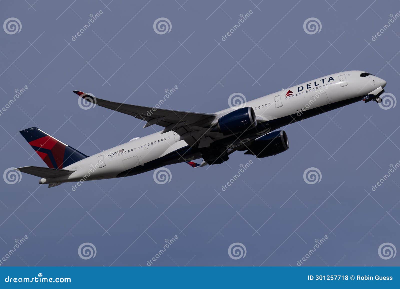 Delta A350-900 editorial stock photo. Image of international - 301257718