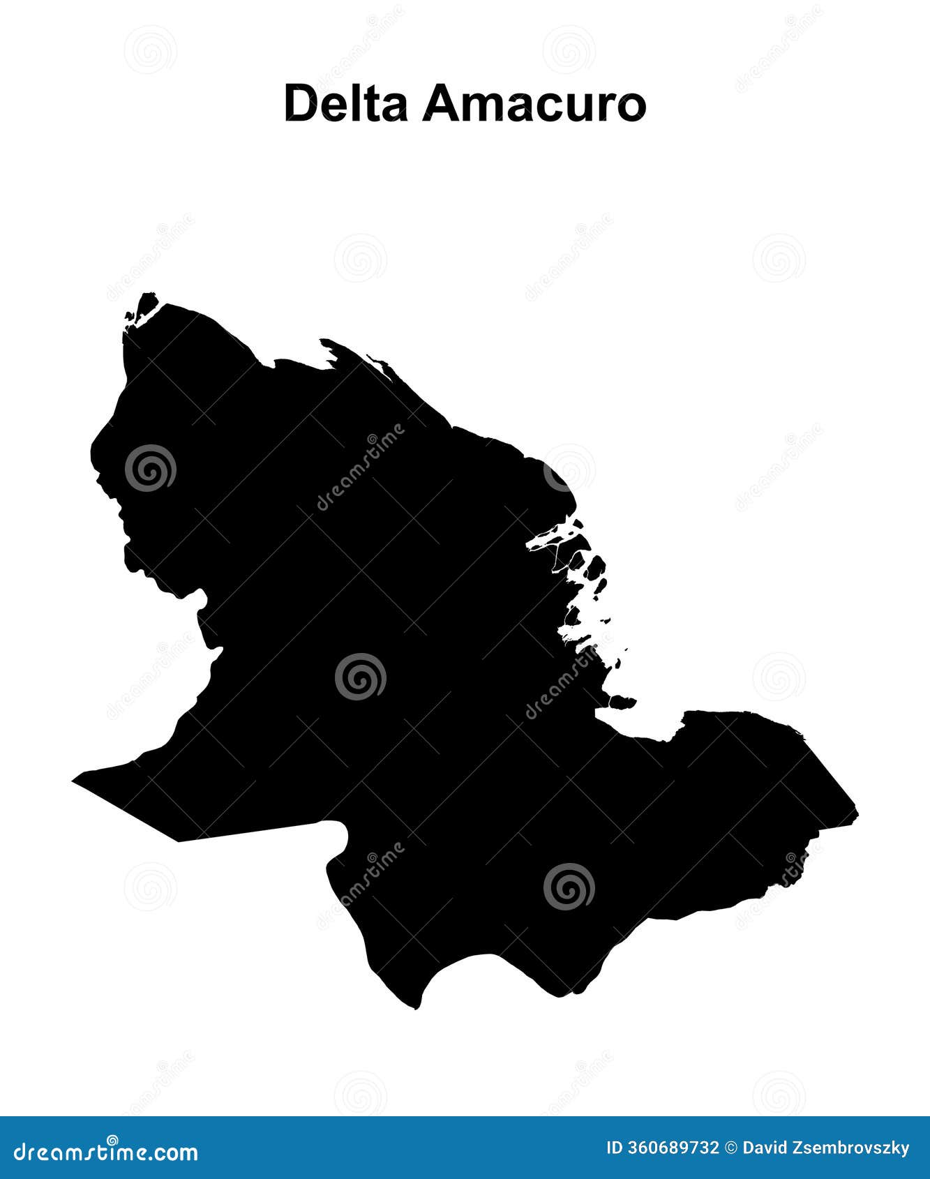 Delta Outline Map Cartoon Vector | CartoonDealer.com #323856435