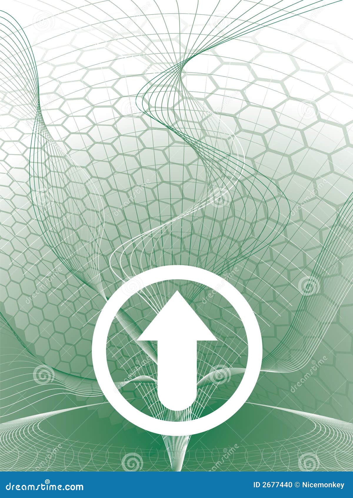 Delta arrow green stock vector. Illustration of ideas - 2677440