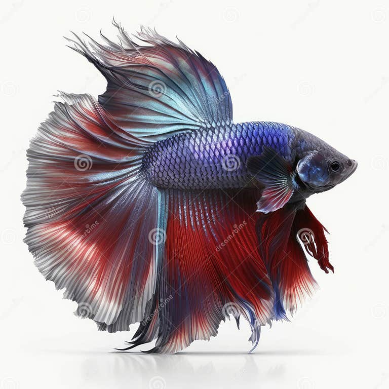 Delta Betta Fish. Popular Fish. Isolated on White Background. Stock ...