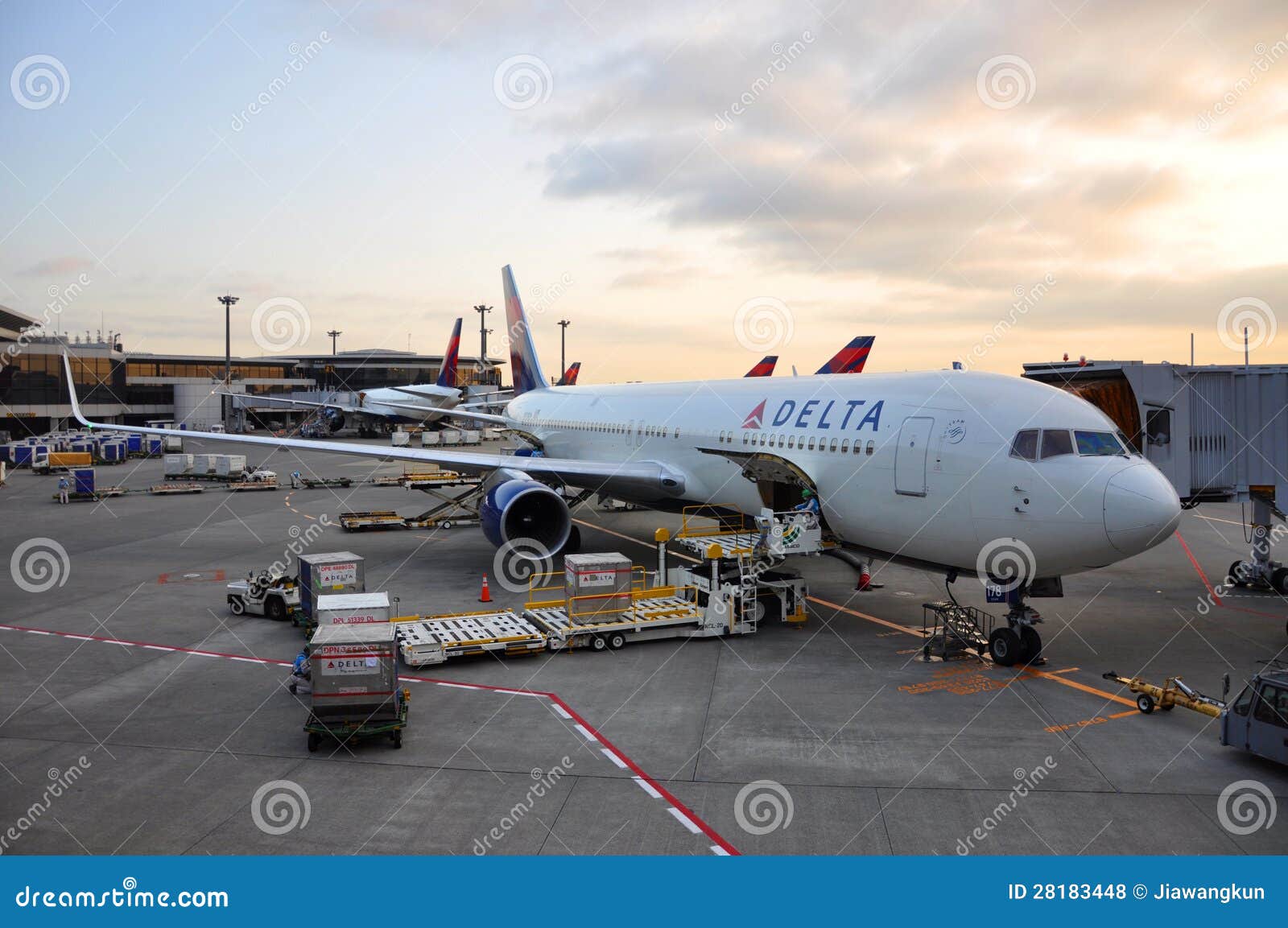 Delta Boeing 737-800 With SkyTeam Livery Side View Editorial Image ...