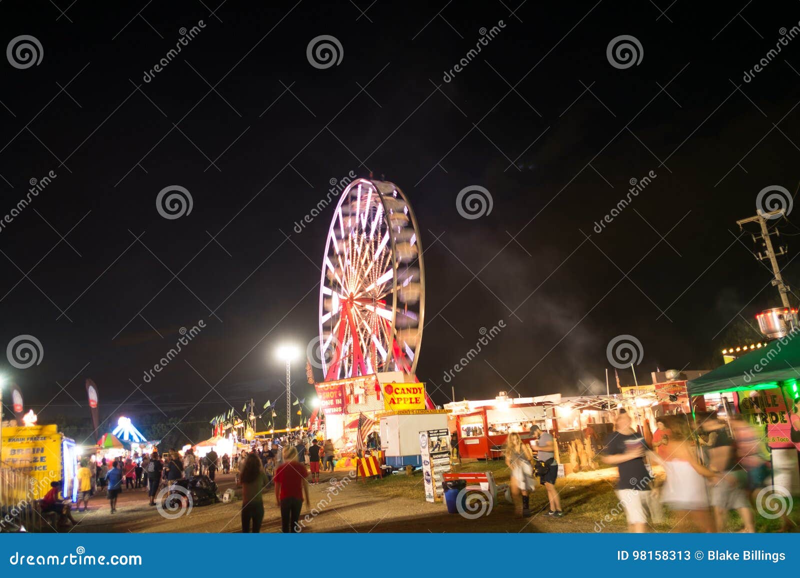 Delta Fair, Memphis, TN, Ferris Wheel at County Fair Editorial Stock ...