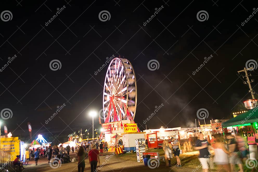 Delta Fair, Memphis, TN, Ferris Wheel at County Fair Editorial Stock ...