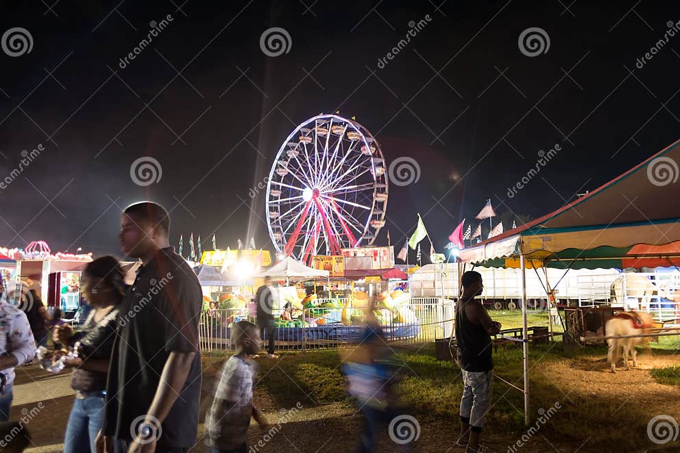 Delta Fair, Memphis, TN, Ferris Wheel at County Fair Editorial Stock ...