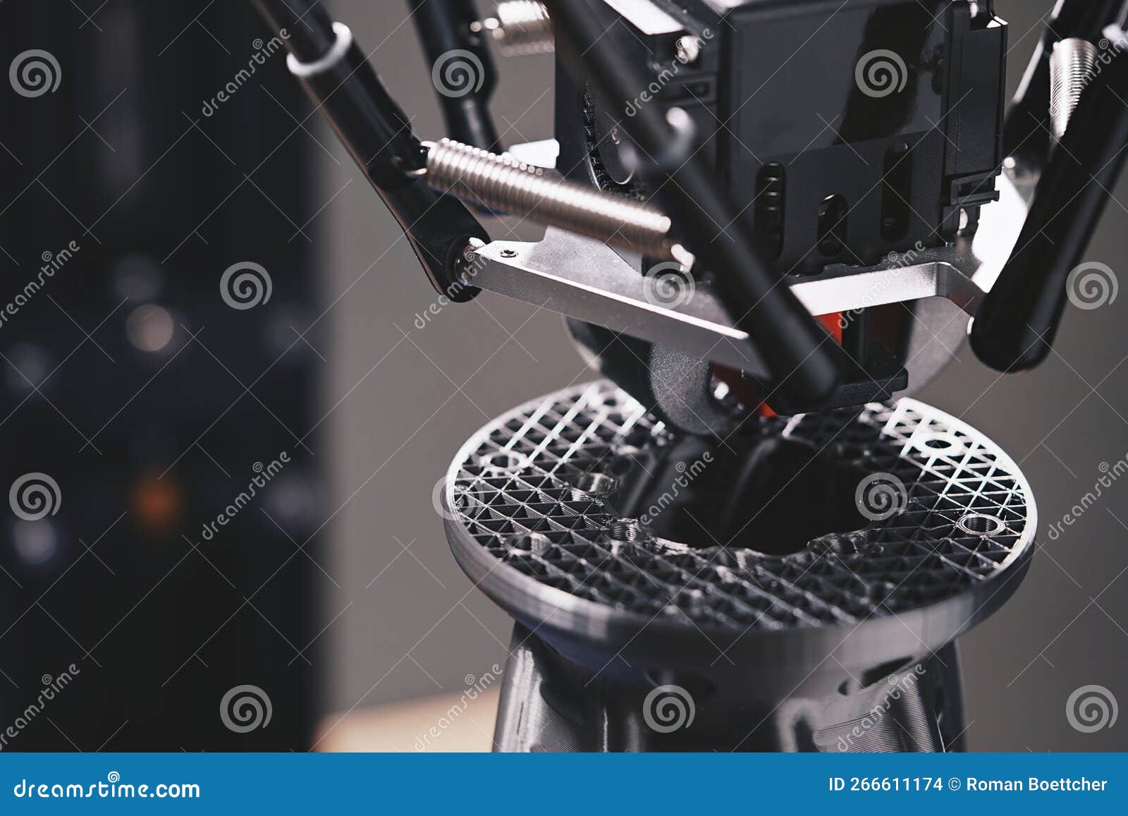 FDM-3D-printer With Delta Kinematic Layout Makes A Flange Part With ...