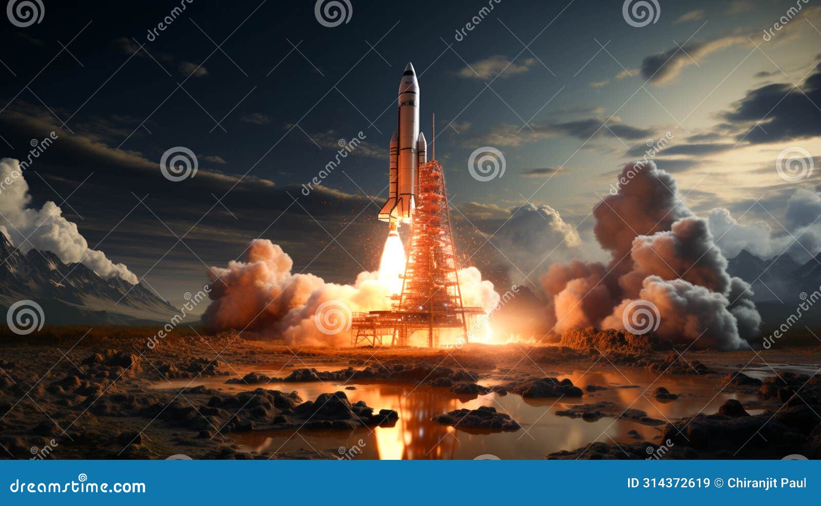 Delta III Launch Vehicle of McDonnell Douglas Stock Image - Image of ...
