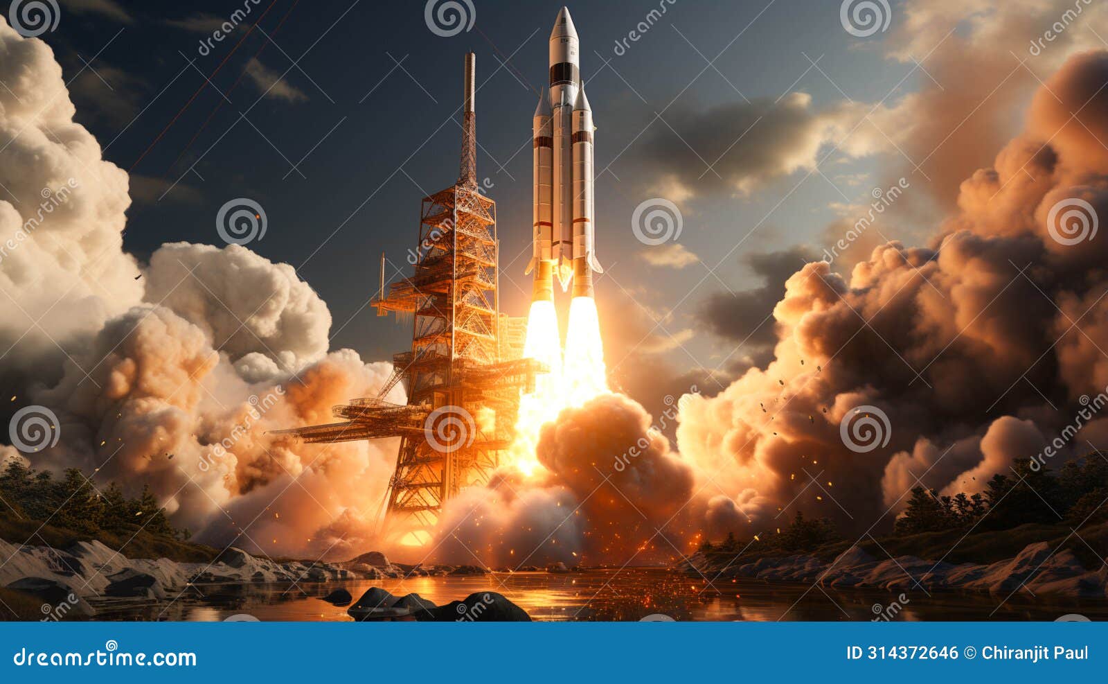 Delta III Launch Vehicle of McDonnell Douglas Stock Photo - Image of ...
